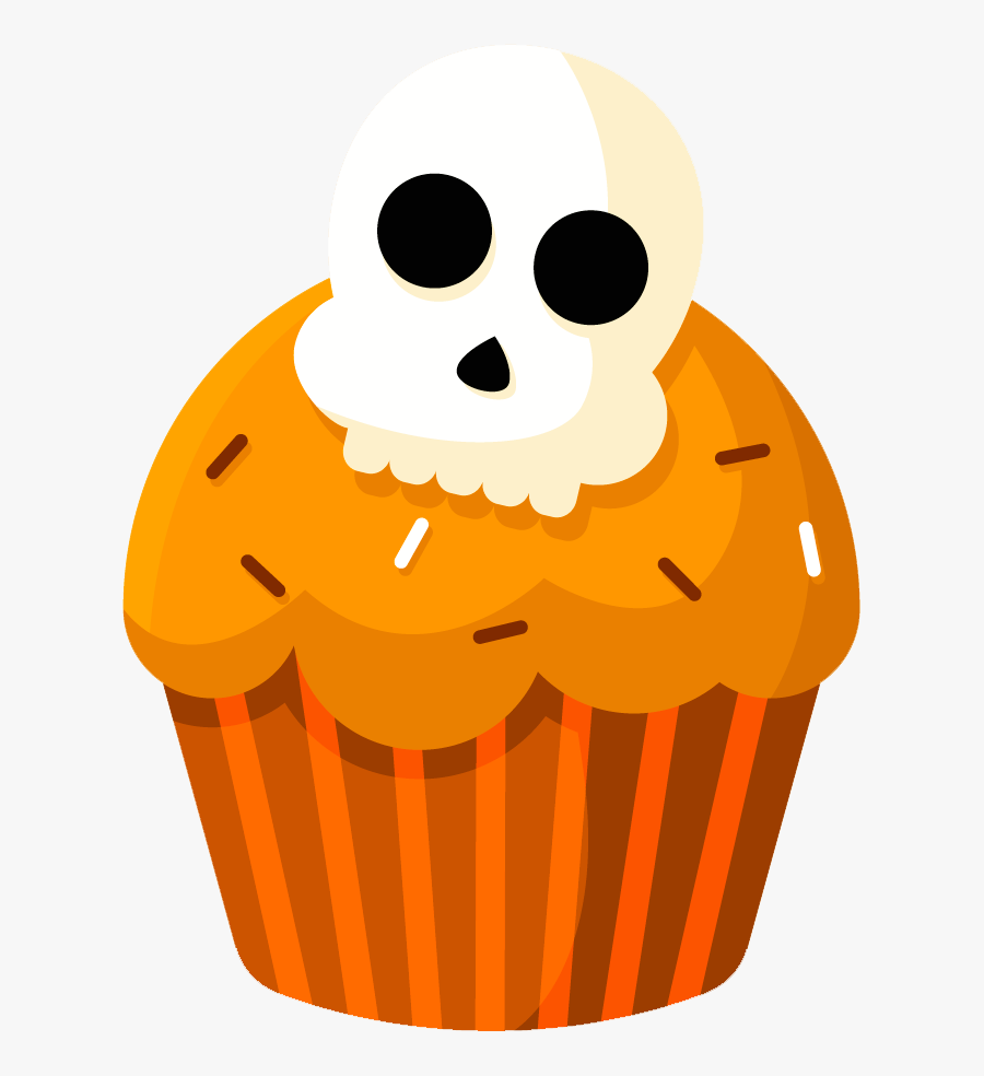 Transparent Halloween Cupcake Clipart - Halloween Cupcake Clipart ...