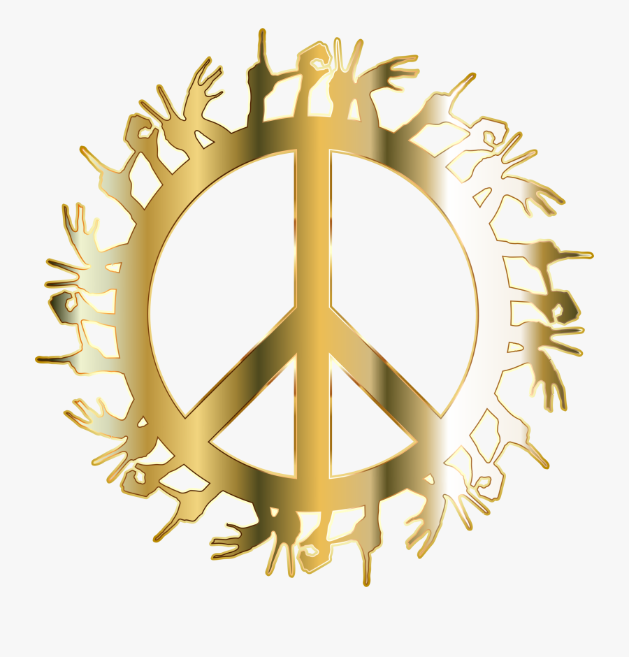 Gold Peace Symbol Clip Art , Free Transparent Clipart - ClipartKey