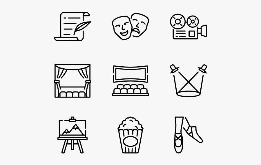 Scenic Arts - Show Icons , Free Transparent Clipart - ClipartKey