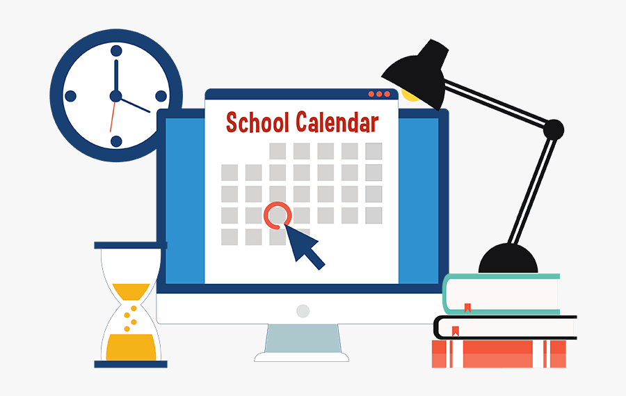 Computer Calendar Flat Illustration , Free Transparent Clipart - ClipartKey