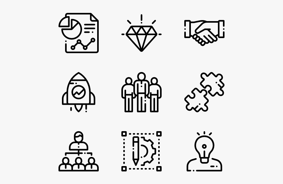 Strategy And Management - Pixel Icons Png , Free Transparent Clipart ...