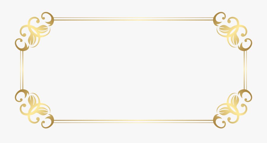 Border Clipart Label - Gold Border Png Transparent , Free Transparent ...