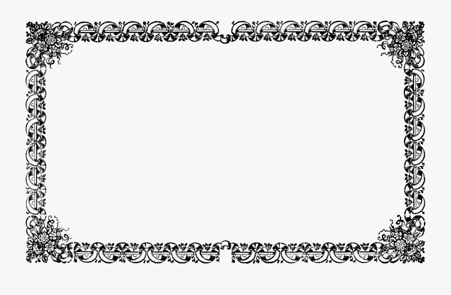 Vintage Border Free Clip Art Vintage Ribbon Border - Line Art Borders ...