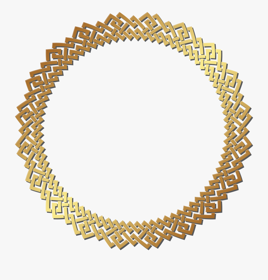 Round Golden Border Frame Transparent Png Clip Art , Free Transparent ...