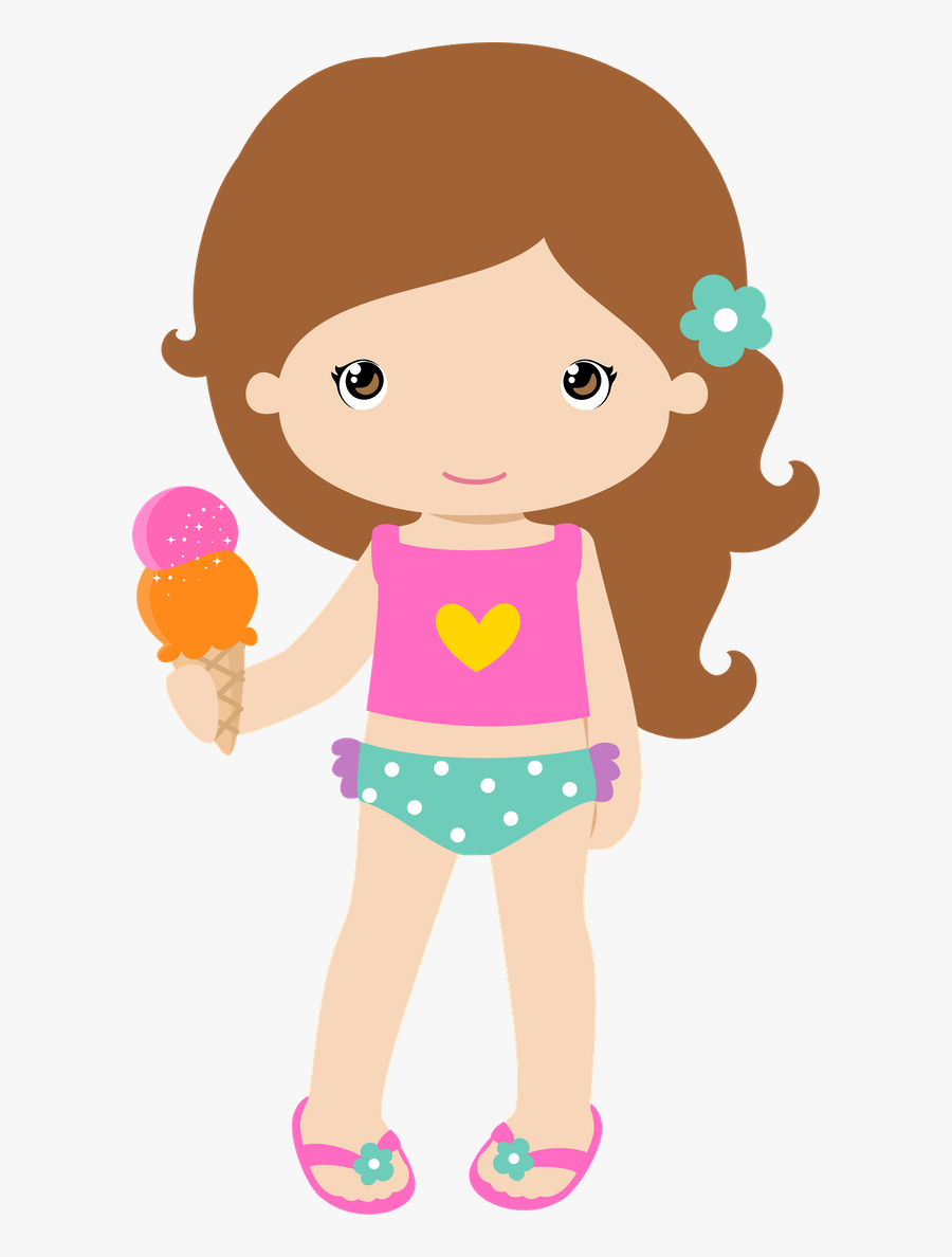 Surfer Clipart Summer Girl - Pool Party Girl Png , Free Transparent ...
