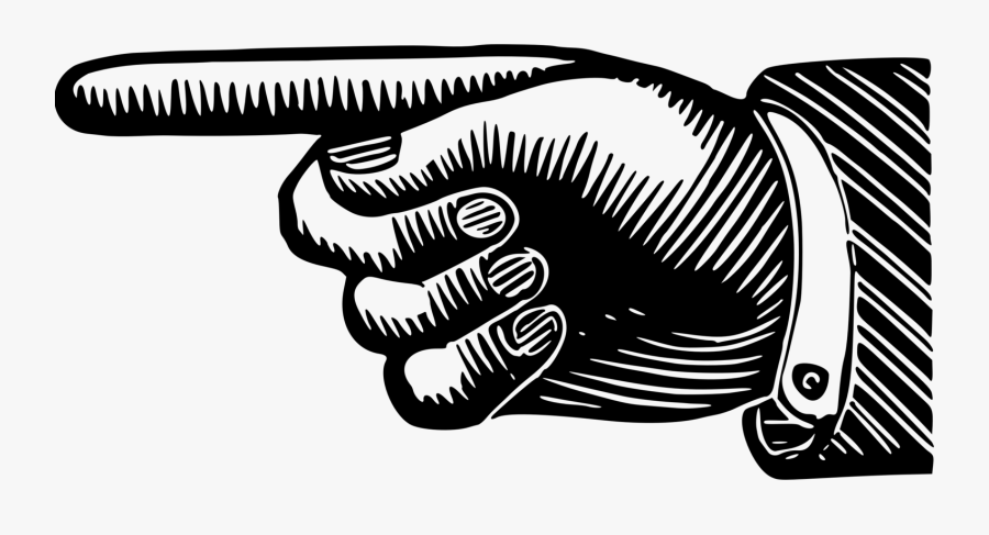 Art,monochrome Photography,hand - Transparent Pointed Hand Clipart ...