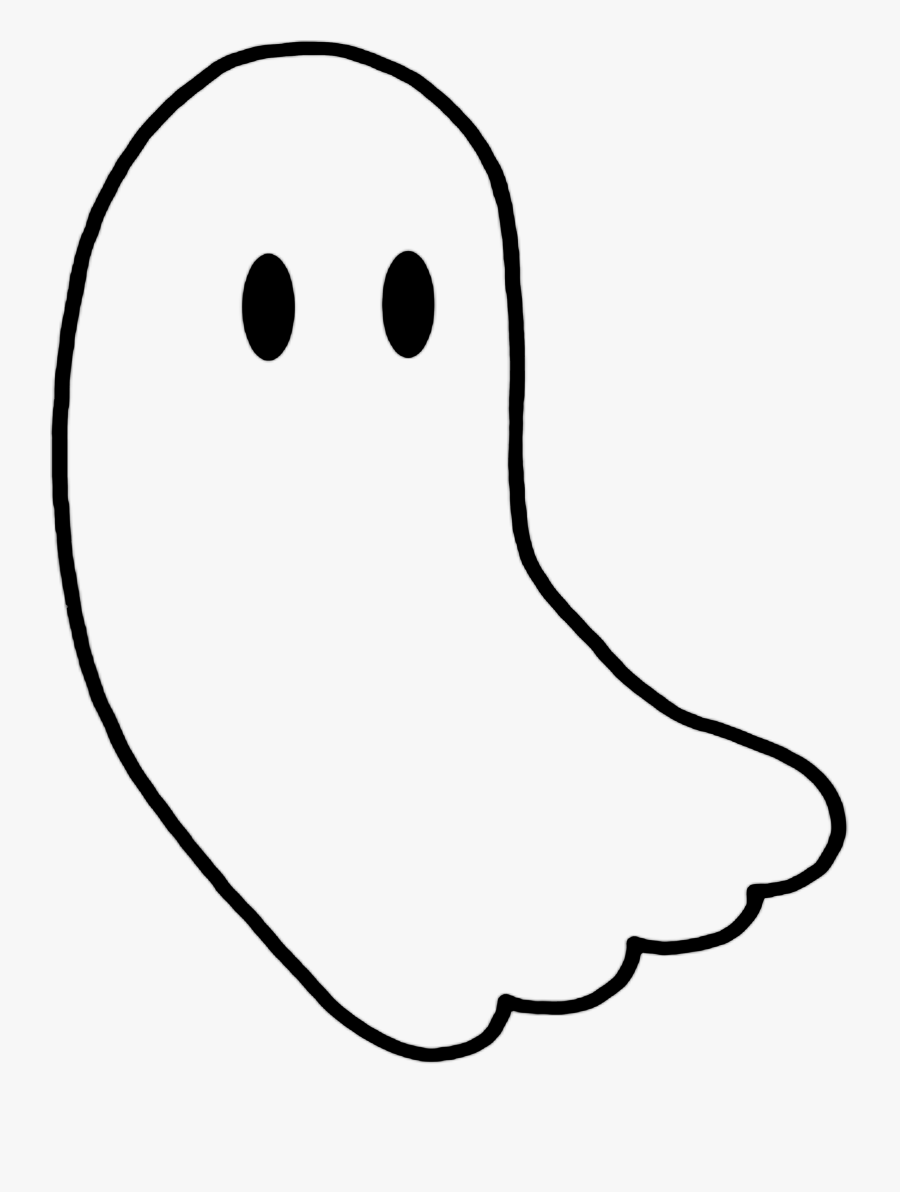 Transparent Cute Ghost Clipart - Line Art , Free Transparent Clipart ...
