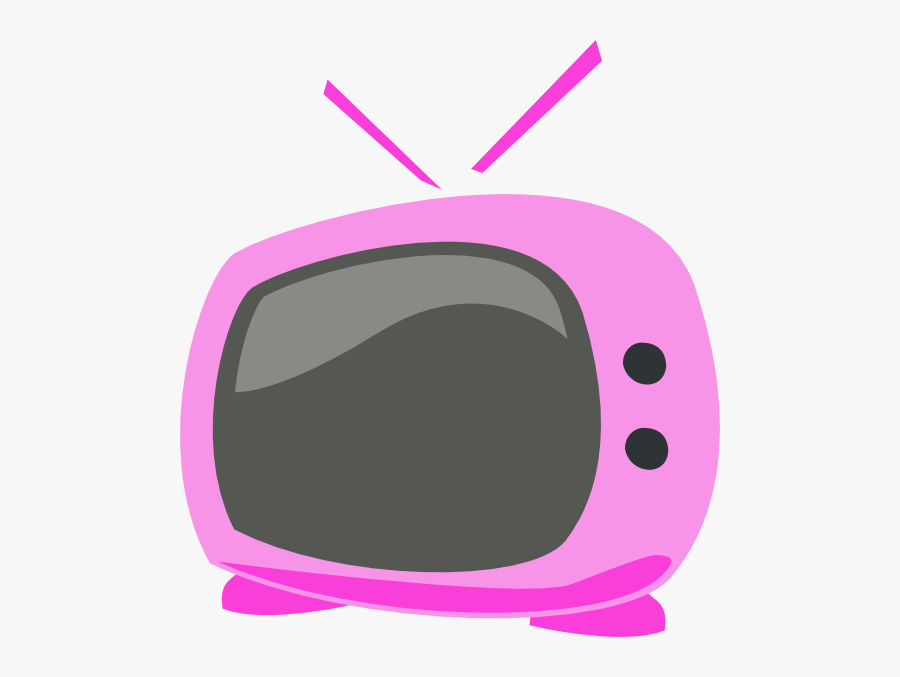 Pink Cartoon Tv Svg Clip Arts - Tv Png Cartoon , Free Transparent ...