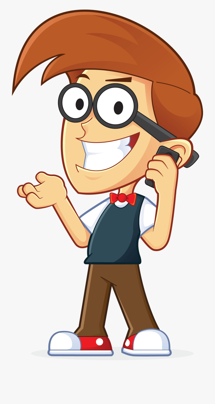Free Nerd Geek Talking - Cartoon Man Thinking Png , Free Transparent ...