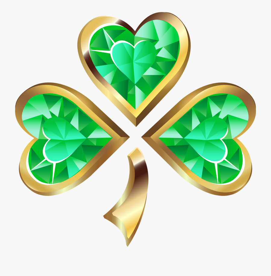 Diamond Irish Shamrock Transparent Png Clip Art - Ireland Shamrock ...