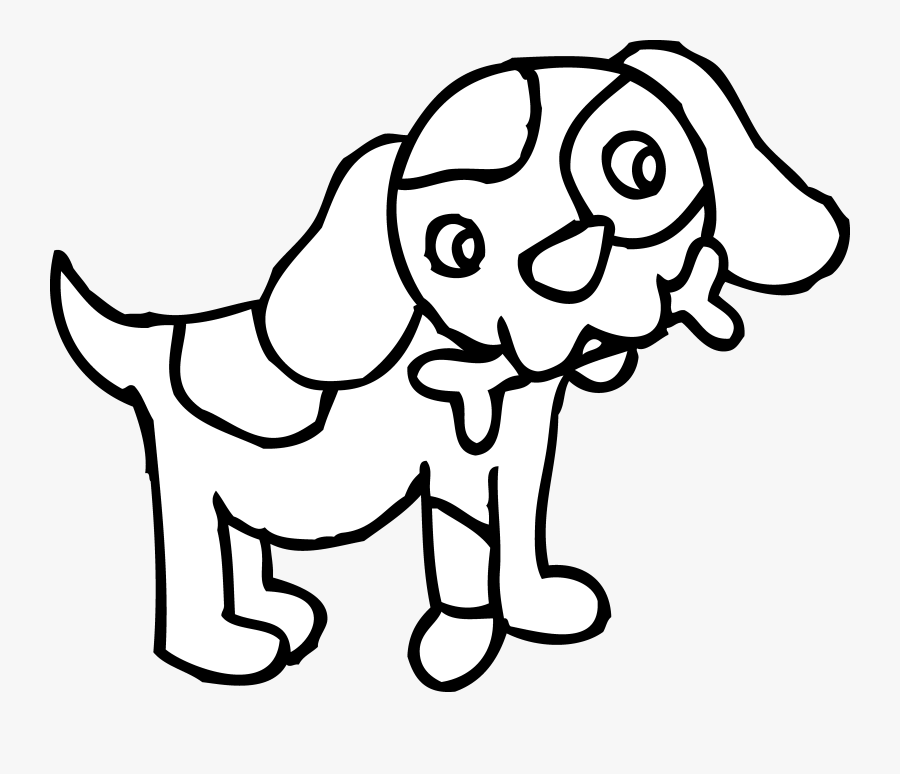 Pets Clipart Black And White - Transparent Background Dog Clipart ...