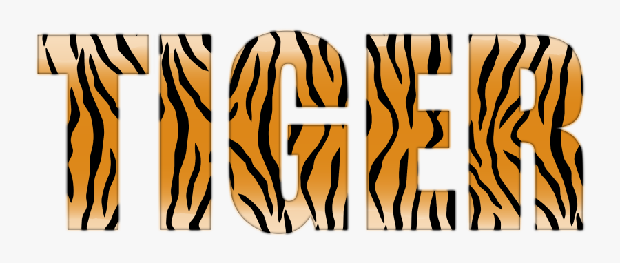 Tiger Stripes On Words , Free Transparent Clipart - ClipartKey