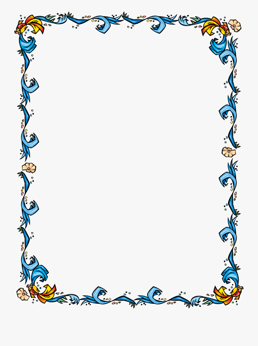 Swimming Clipart Frame - Border Clip Art , Free Transparent Clipart ...