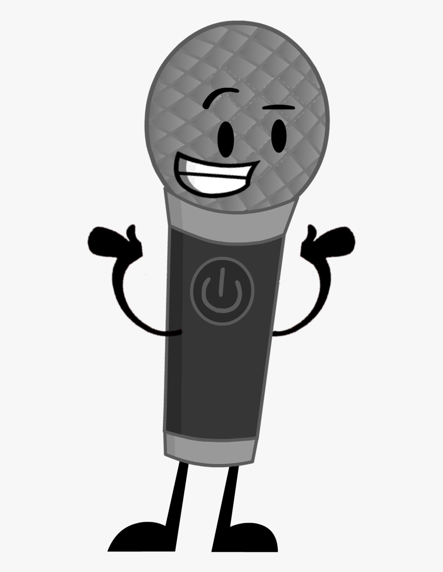 Microphone Clipart Black Object - Inanimate Insanity 2 Microphone ...