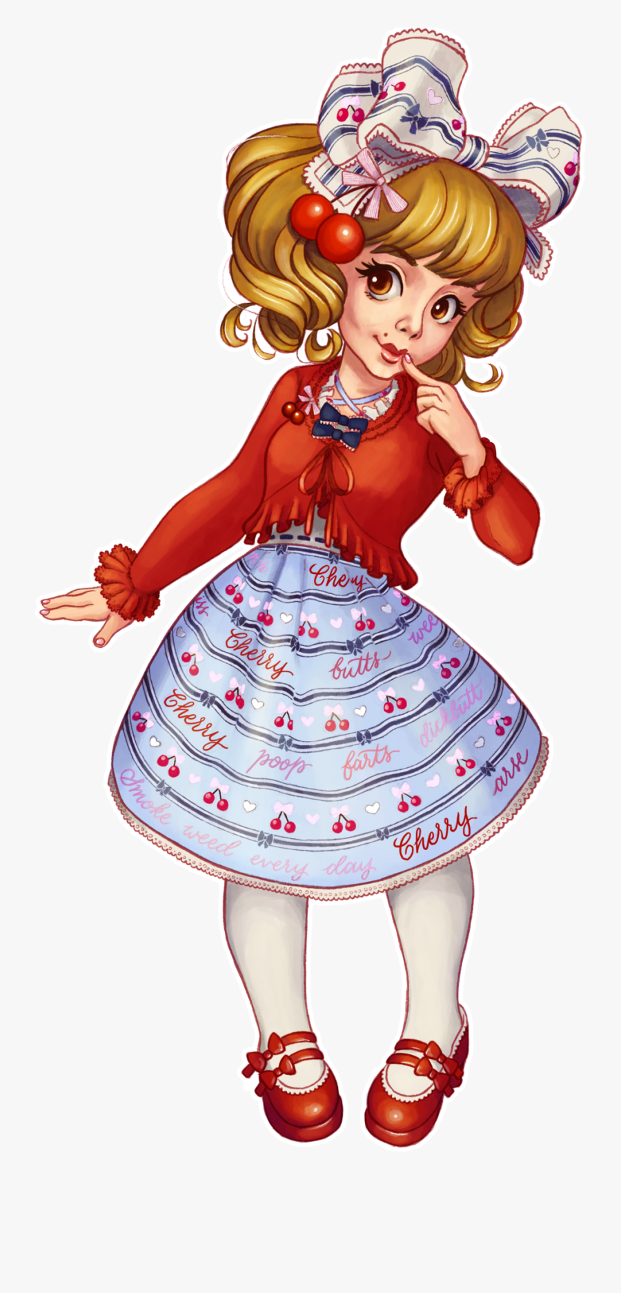 My Friend Ali In One Of Her Lolita Fashion Coordinates, - Cartoon ...