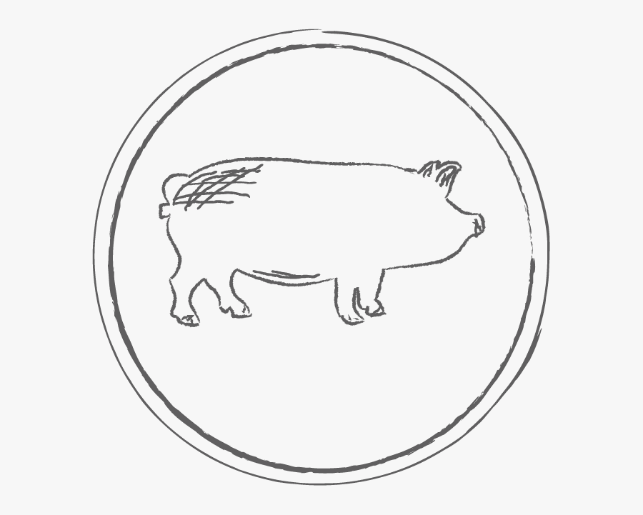 Pig 1 - Line Art , Free Transparent Clipart - ClipartKey