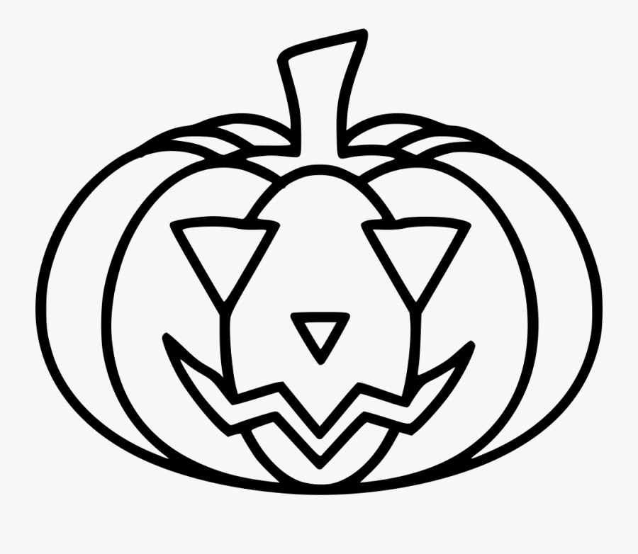 Pumpkin Halloween - Line Art , Free Transparent Clipart - ClipartKey