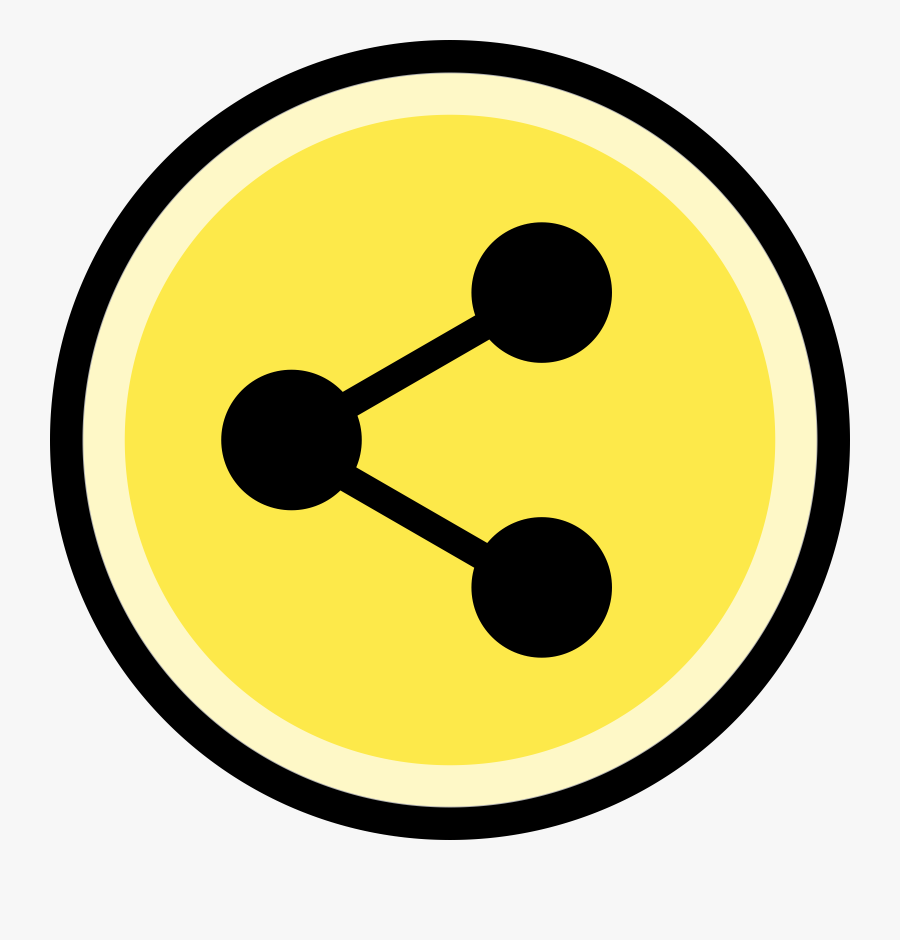 Area,yellow,circle - Share Button Icon Png , Free Transparent Clipart ...