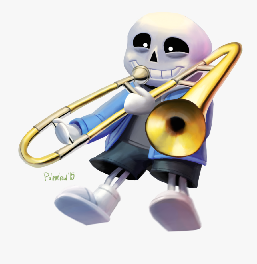 Sans The Skeleton Trombone , Free Transparent Clipart - ClipartKey