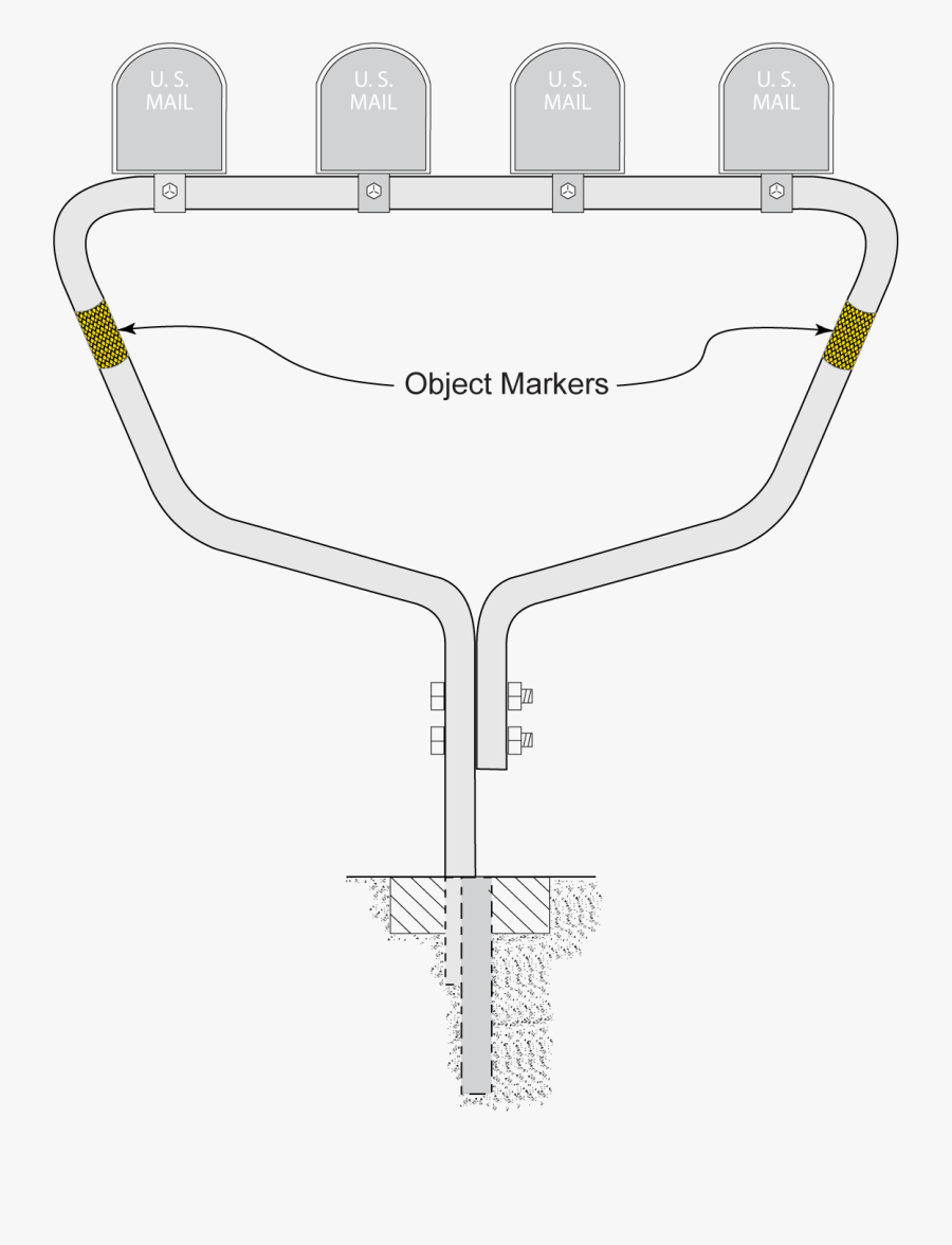 Type 2 Object Marker Installation (click In Image To , Free Transparent ...