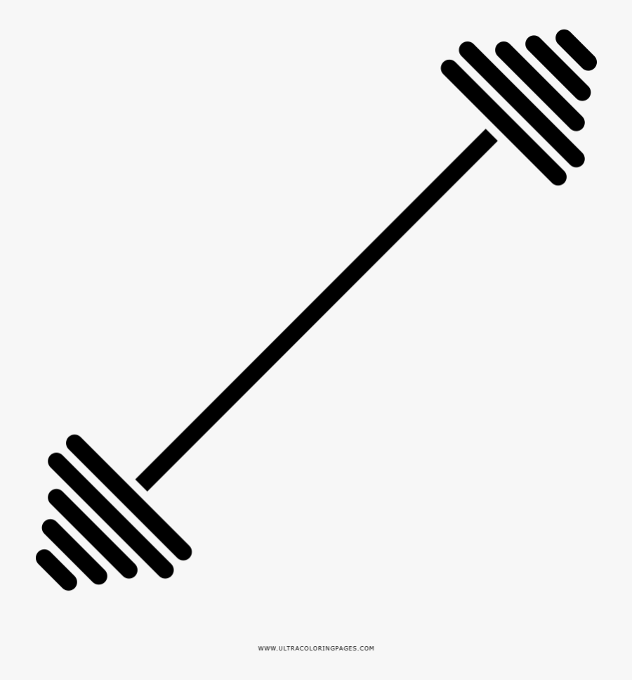Barbell Coloring Page - Crossfit Branson , Free Transparent Clipart ...