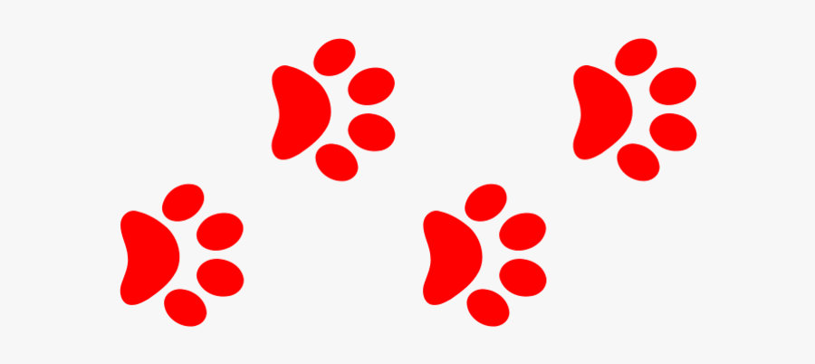 Dog Paw Clipart - Red Cat Paw Clip Art , Free Transparent Clipart ...