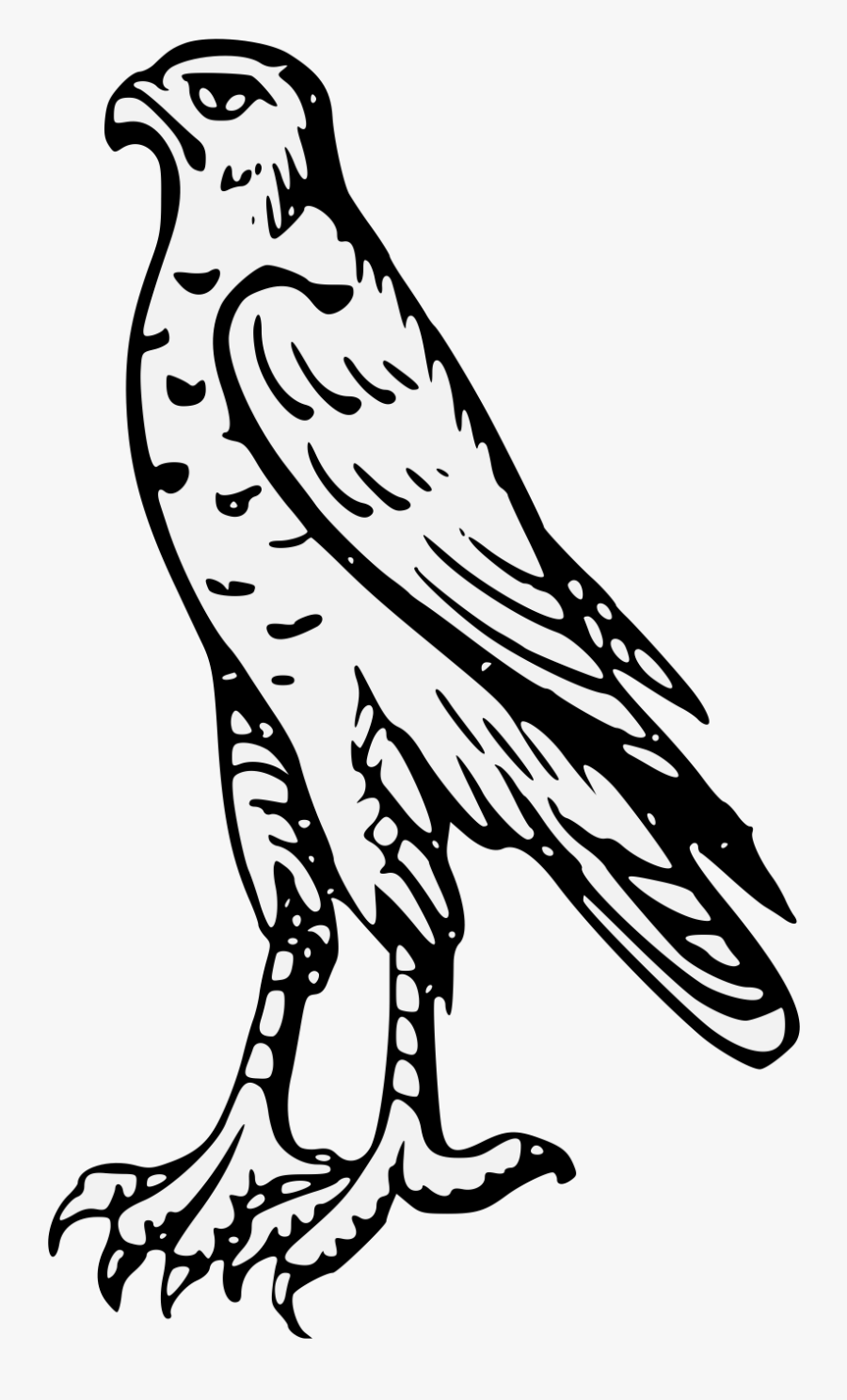 Clip Art Hawk Heraldry - Heraldic Hawk , Free Transparent Clipart ...