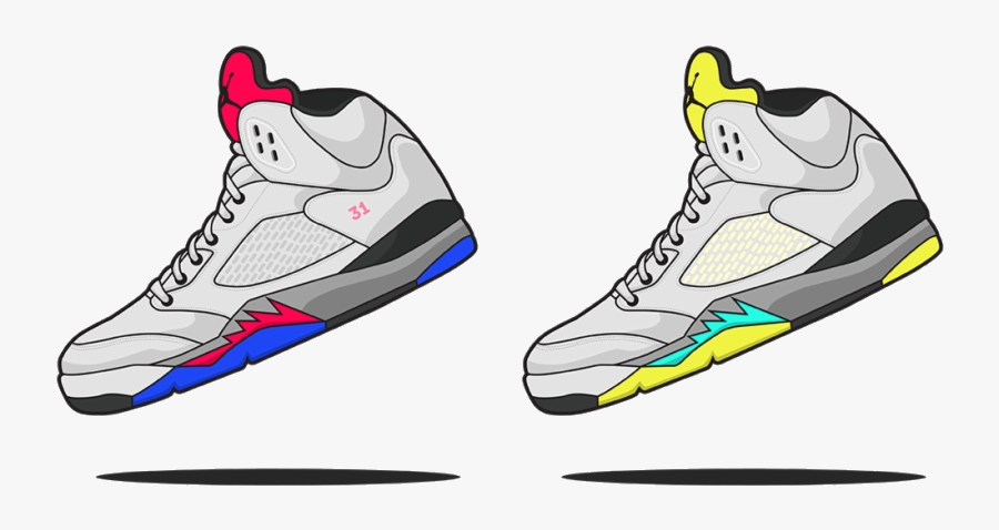 Jordan Clip Art Library Air Retro Vector Transparent - Air Jordan 4 ...
