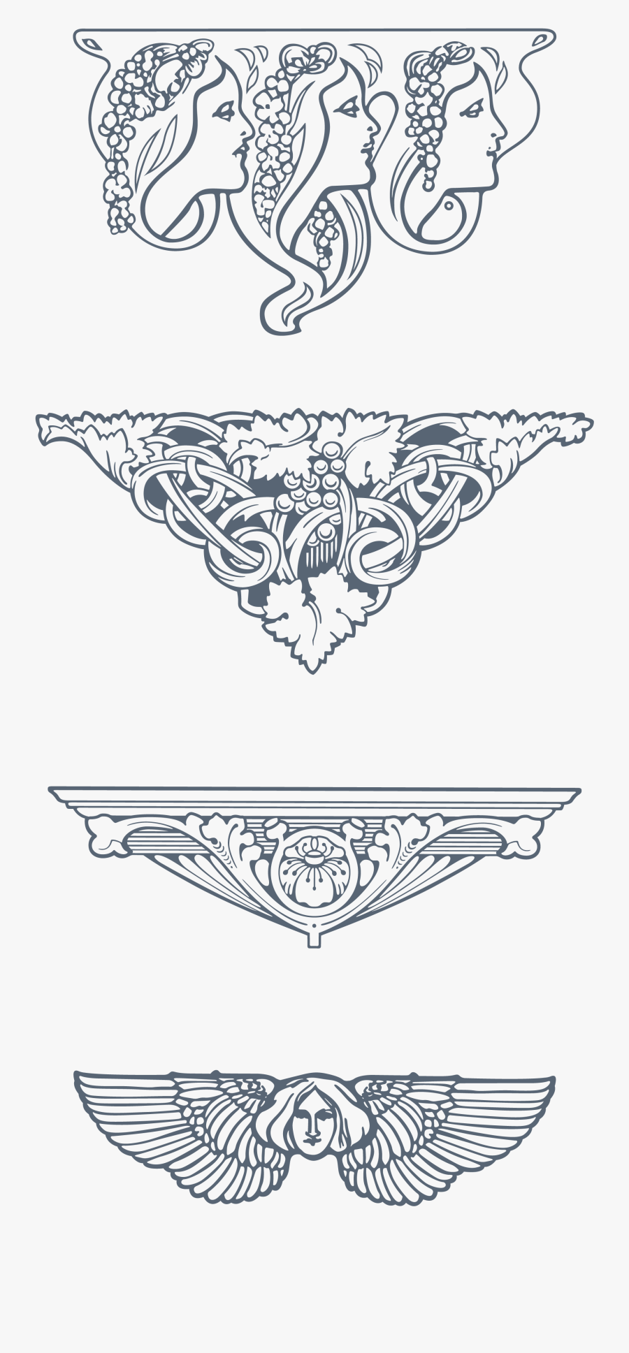 Art Deco Ornament Png , Free Transparent Clipart - ClipartKey