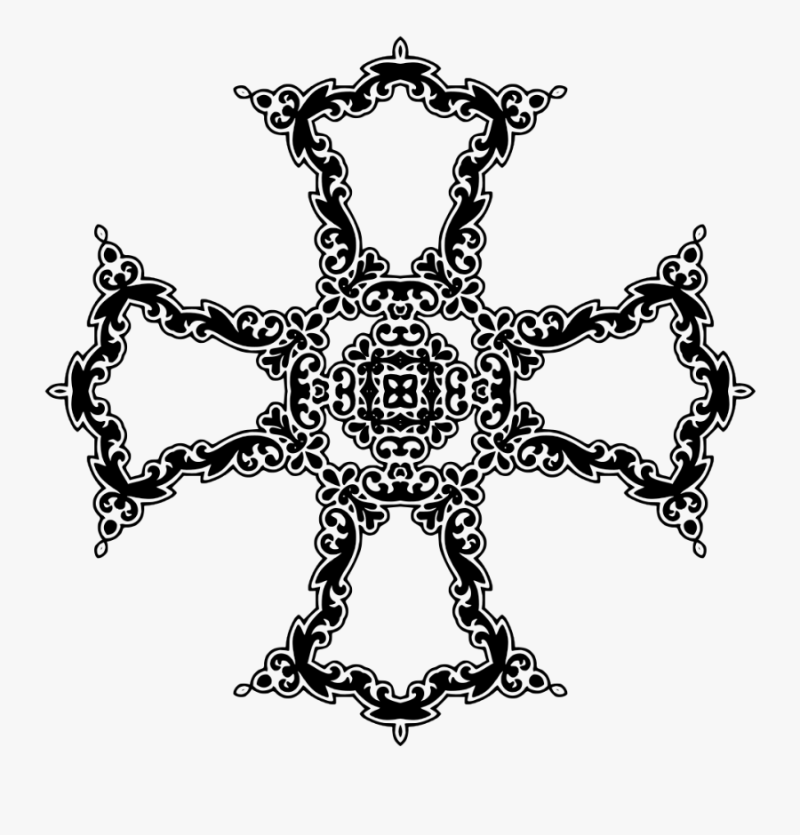 Art Deco Cross - Art , Free Transparent Clipart - ClipartKey