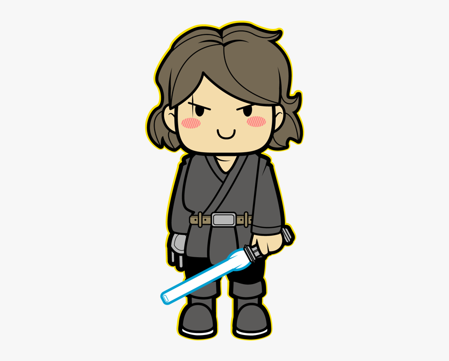 Star Wars Kids Clipart Hi Rez - Draw Anakin Skywalker Cartoon , Free ...