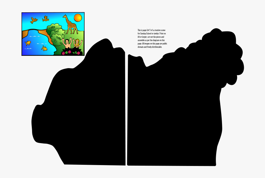 Creation Scene Part 2 - 7 Days Of Creation , Free Transparent Clipart ...