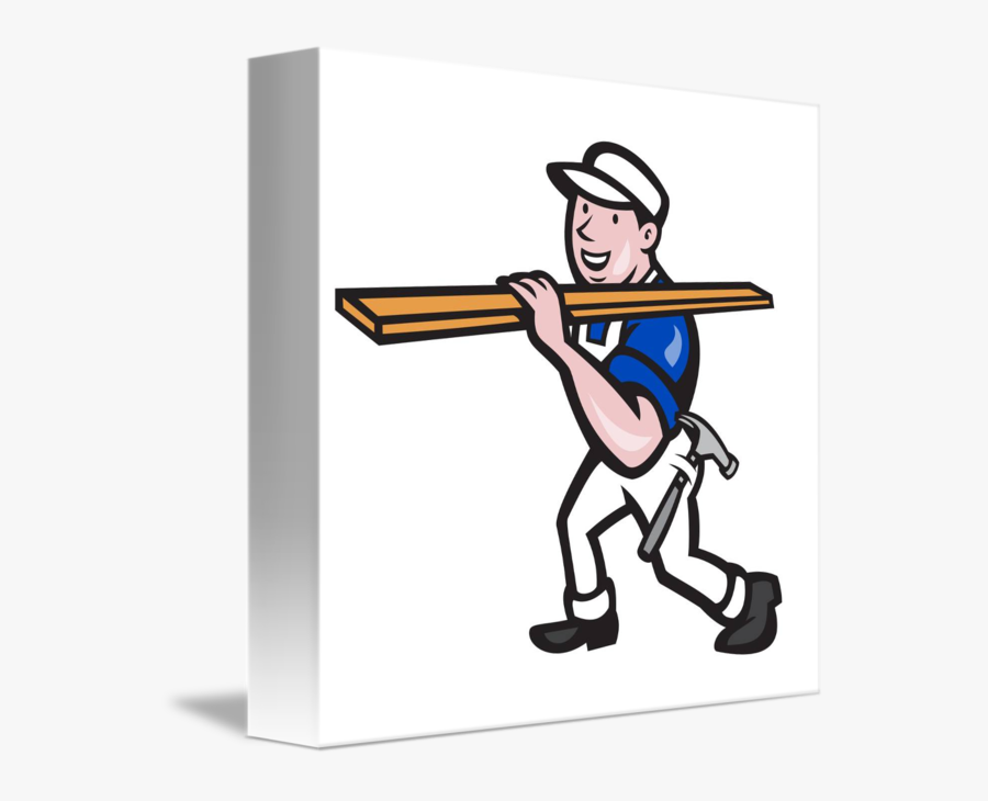 Transparent Carpenter Clipart Black And White - Carpenter Cartoon ...
