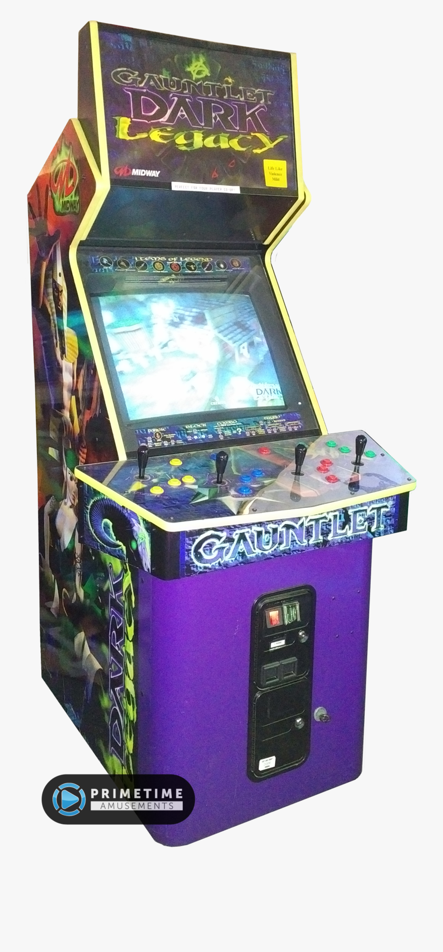 Clip Art Primetime Amusements - Gauntlet Arcade Game , Free Transparent ...