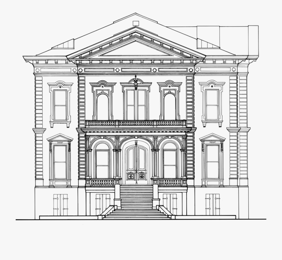 Line Art,arcade,technical Drawing - Classical Architecture , Free ...
