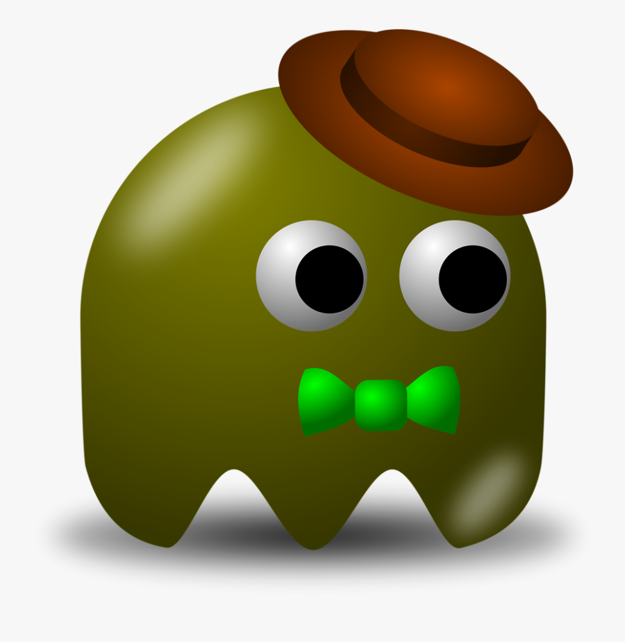 Pacman Green Ghost - Devil Clip Art , Free Transparent Clipart - ClipartKey