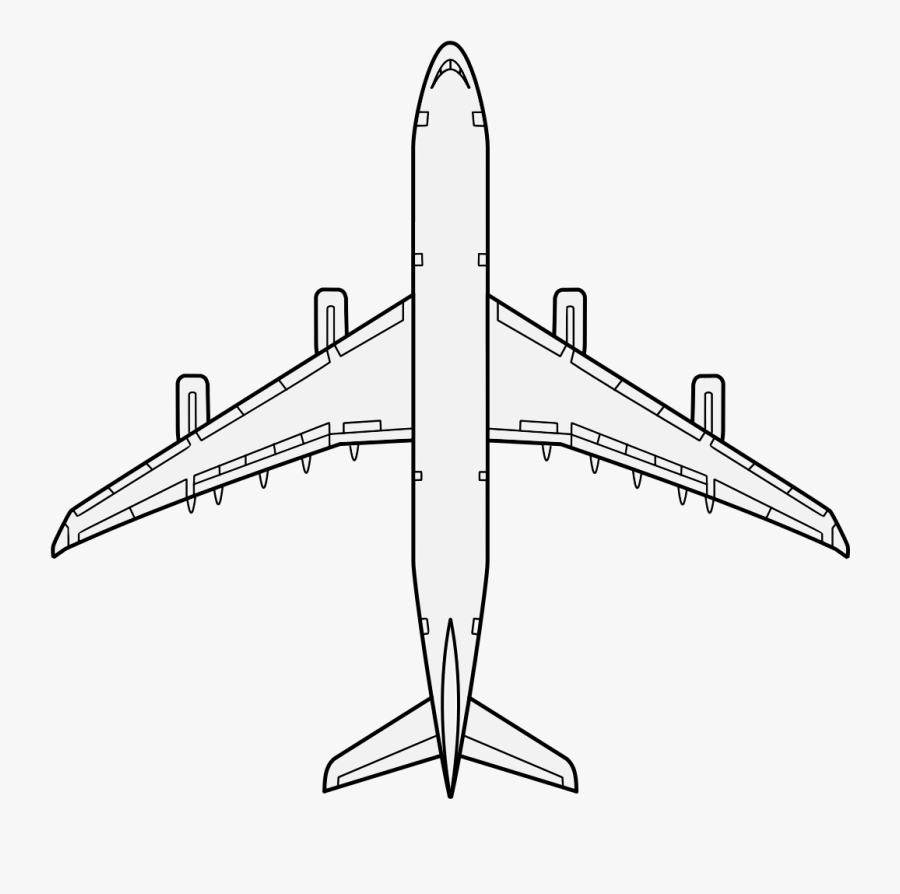 Airbus A Airplane Transprent Png Free Download - Airbus A340 Top View ...