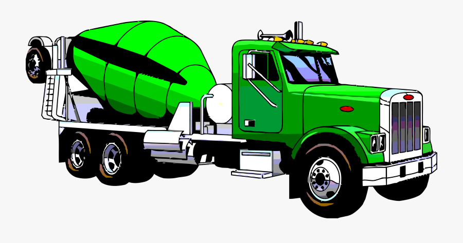 Clip Art Green Truck Clipart - Cement Truck Icon Green , Free ...