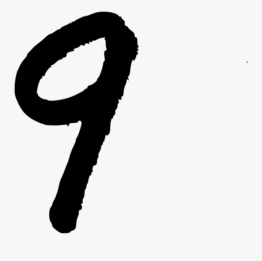 Hand Written Number 9 , Free Transparent Clipart - ClipartKey