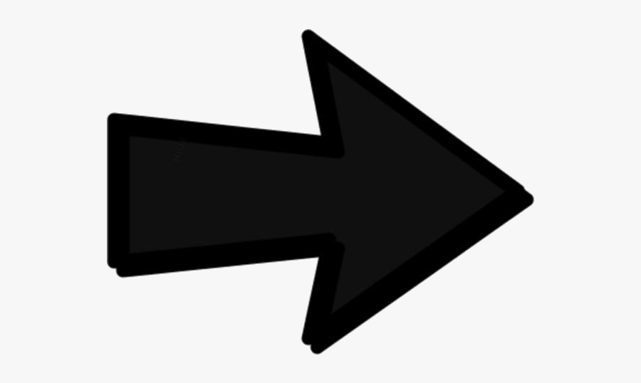Black Pointing Arrow Art Transparent Background, Transparent ...