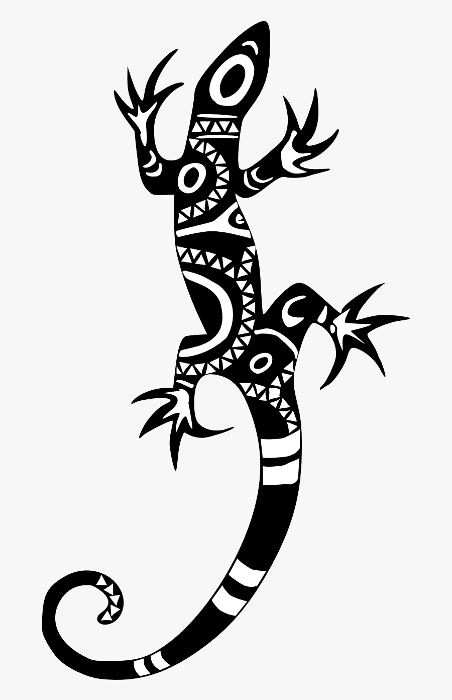 Tattoo Reptile Lepidodactylus Polynesia Lizard Gecko - Native American ...