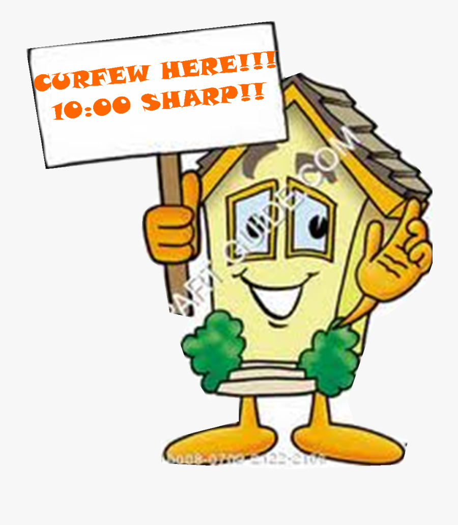 Danger Clipart Curfew - Cartoon House With Muscles , Free Transparent ...