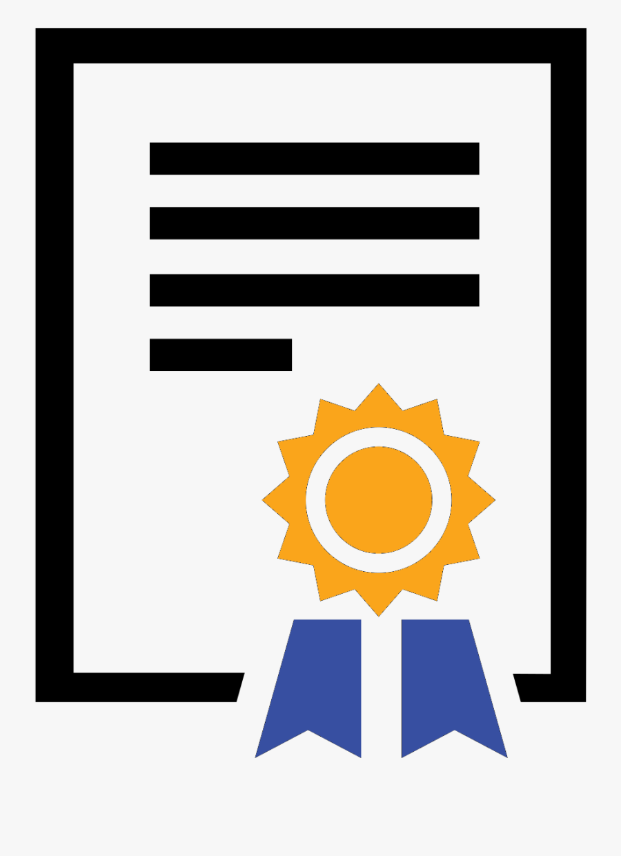 Icon Jobtraining Color - Transparent Background Certificate Icon Png ...