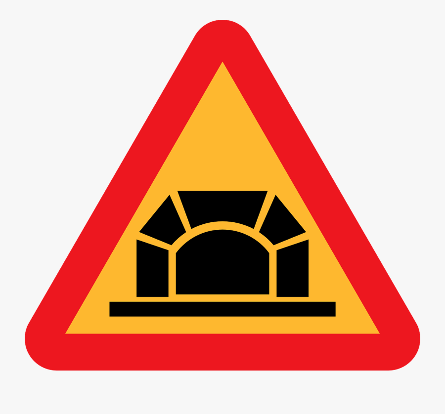 Traffic Sign Tunnel Warning Sign Road - Tunnel Sign , Free Transparent ...