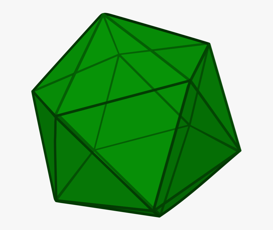Transparent Triangular Prism Clipart - Png Icosahedron , Free ...
