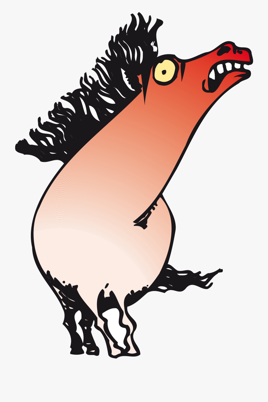 Crazy Horse - Crazy Horse Animal Drawing , Free Transparent Clipart ...