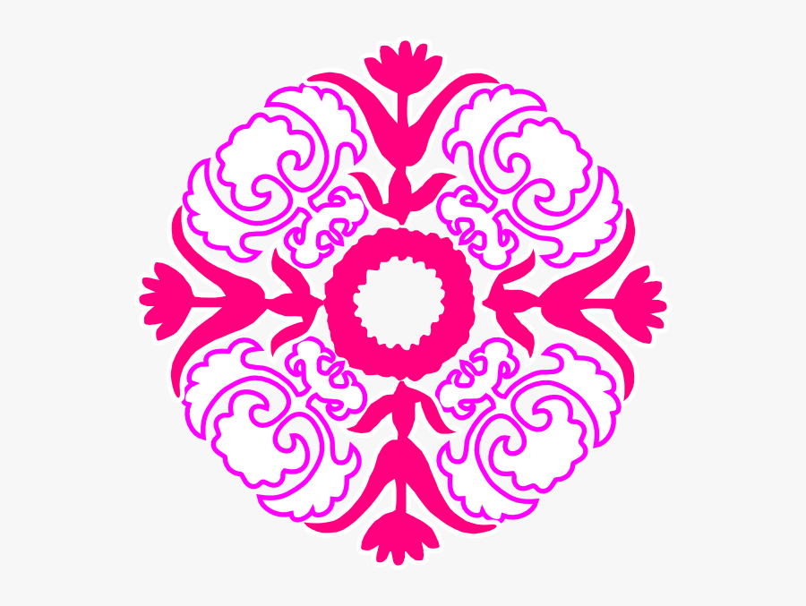 Purple Flourish Damask Transparent , Free Transparent Clipart - ClipartKey