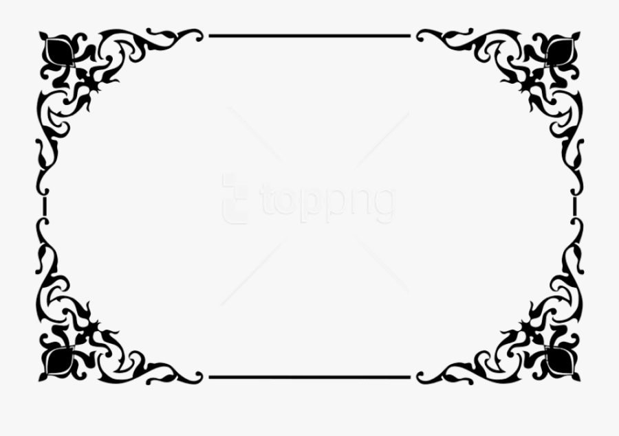 Free Png Decorative Border Png Png - Frame For Microsoft Office , Free ...