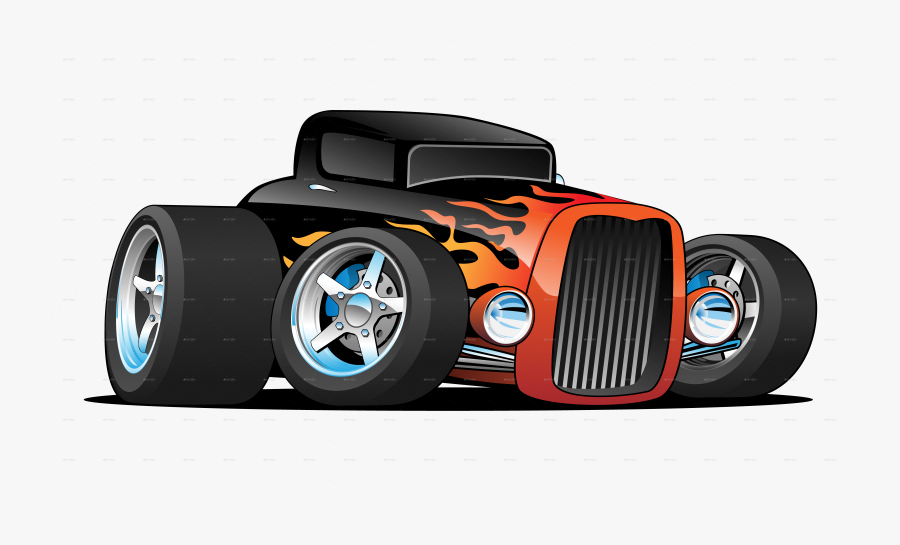 Clip Art Classic Coupe Custom Car - Cartoon Hotrod , Free Transparent ...