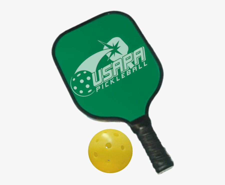 Clip Art Racket Jpg Black - Pickleball Racket And Ball , Free ...